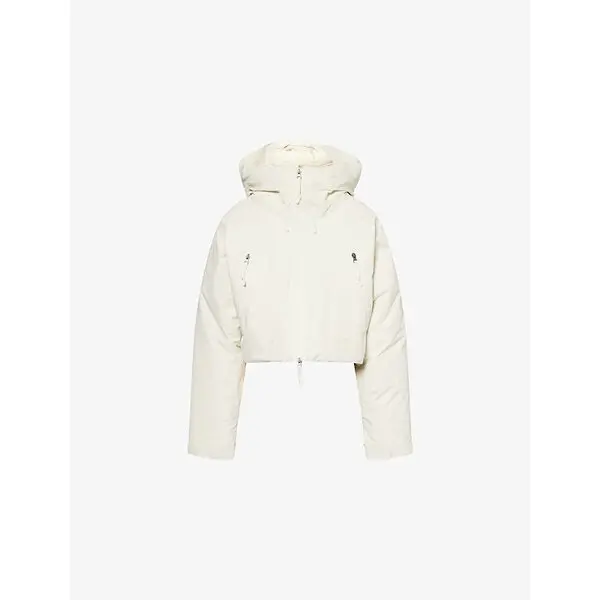 The North Face X Skims Cropped Hooded Jacket - Bone