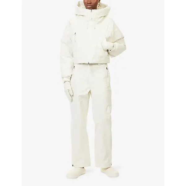 The North Face X Skims Cropped Hooded Jacket - Bone