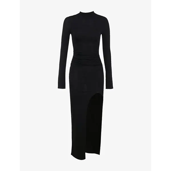 House Of Cb Knitted Maxi Dress - Black