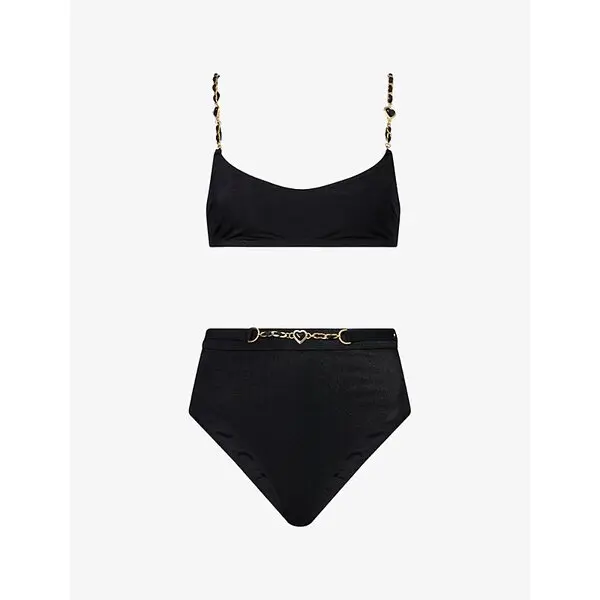 Zimmermann Daylight Chain Scoop Bikini Set - Black