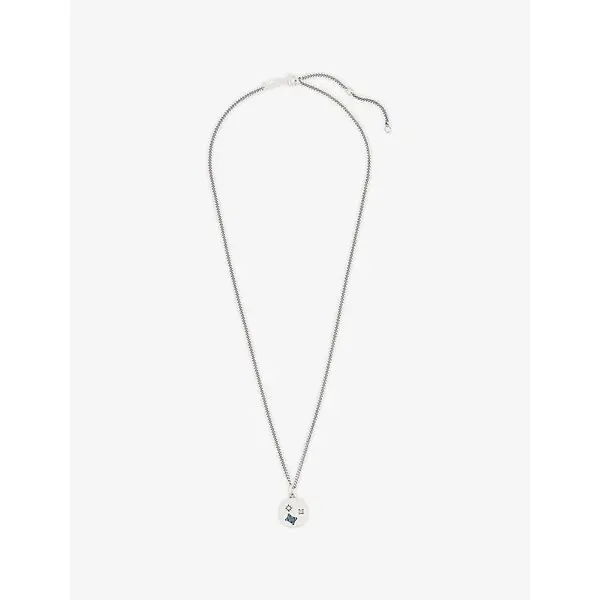SERGE DENIMES Sky Sterling And Cubic Zirconia Necklace - Silver