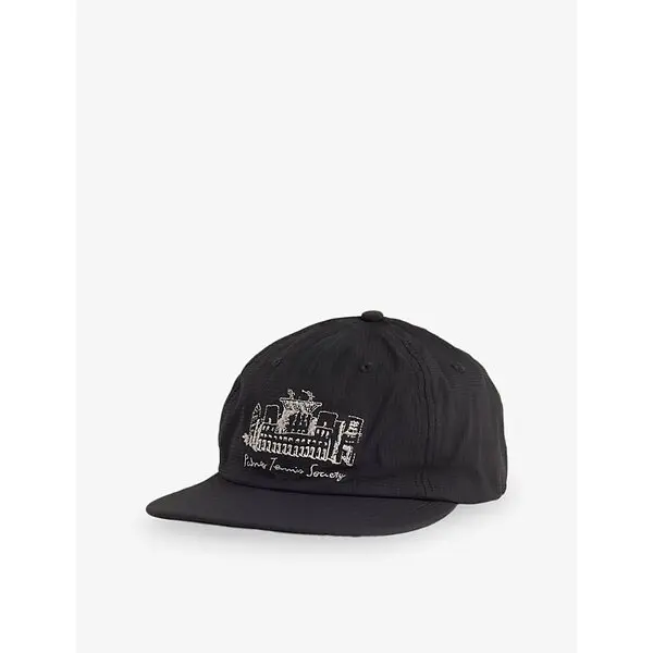 PALMES Public Embroidered Shell Cap - Charcoal