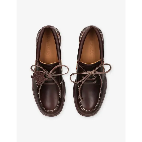 Burberry Leather Boat Shoes