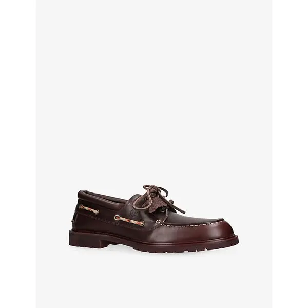 Burberry Leather Boat Shoes