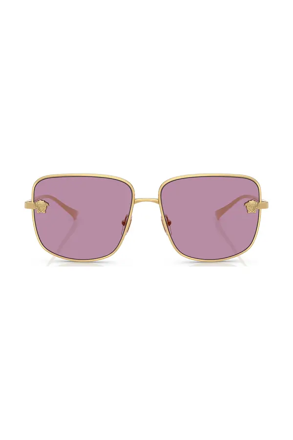 Versace Ve2282 Gold Square Frame Sunglasses