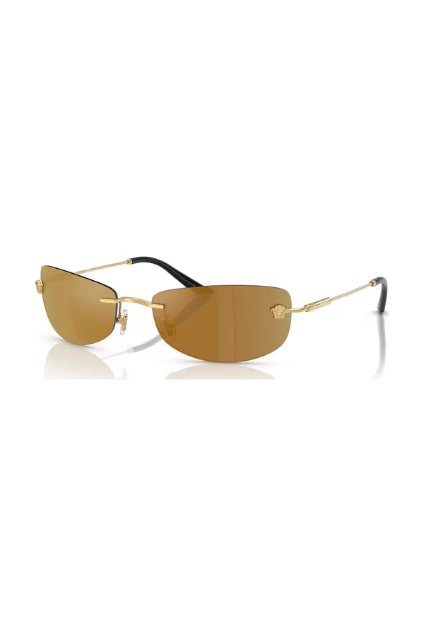 Versace Ve2279 Rimless Sunglasses - Gold