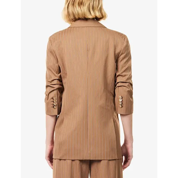 Veronica Beard Rupert Dickey Striped Stretch-woven Blazer