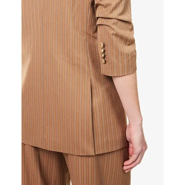 Veronica Beard Rupert Dickey Striped Stretch-woven Blazer