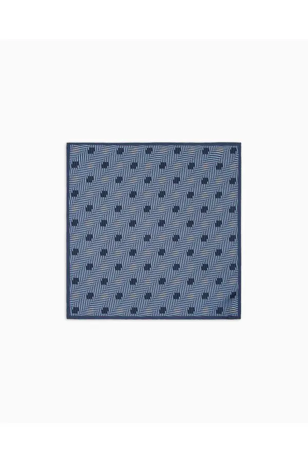 Giorgio Armani Asv Silk Pocket Square - Blue