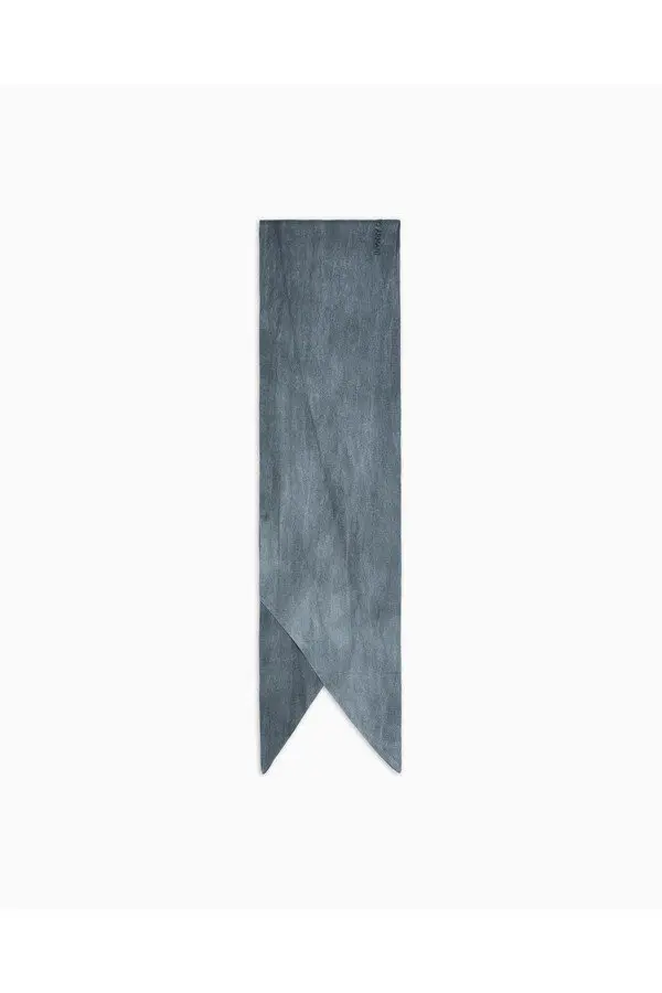 Giorgio Armani Small Silk Scarf - Grey