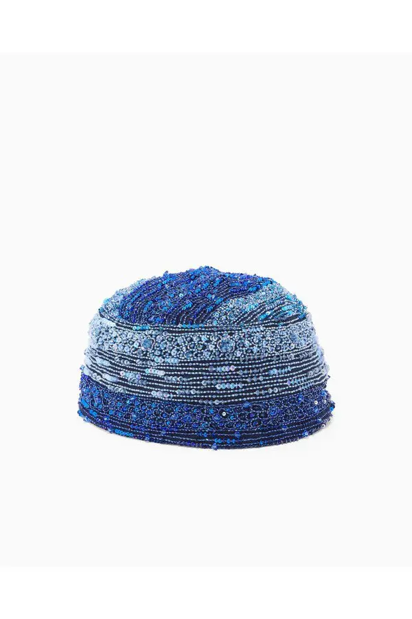 Giorgio Armani Embroidered Tulle Cap