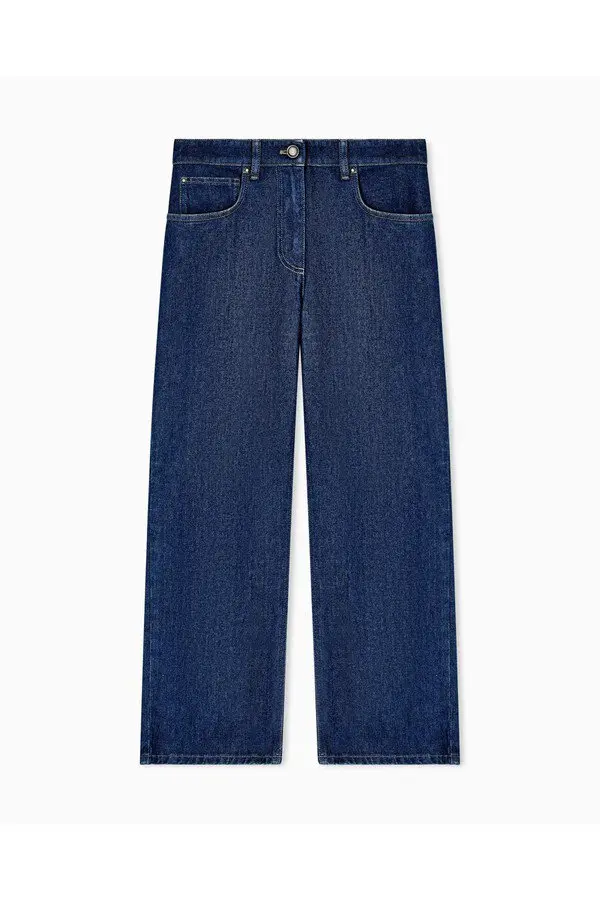 Giorgio Armani Stretch Cotton Denim Five-pocket Trousers