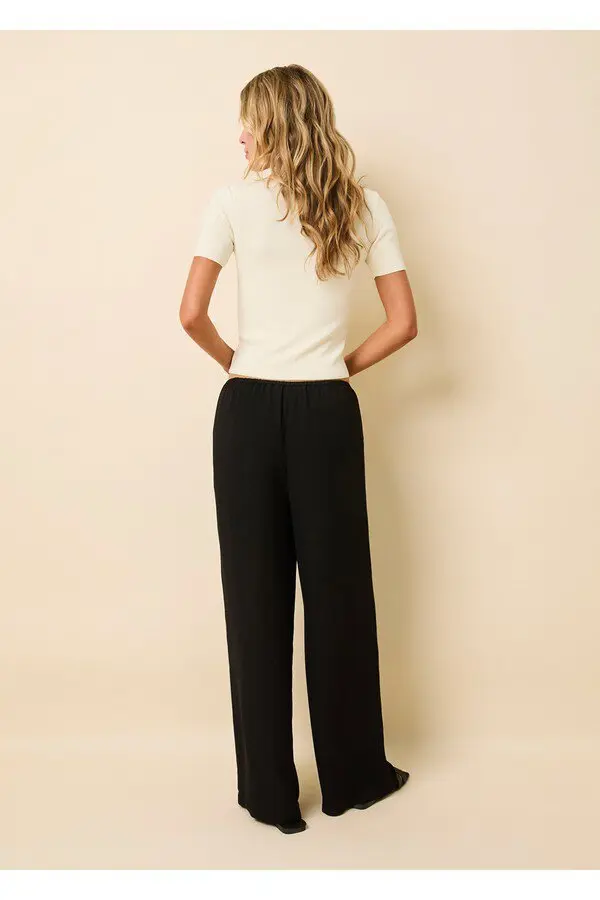Solid & Striped Monaco Drape Pant - Black