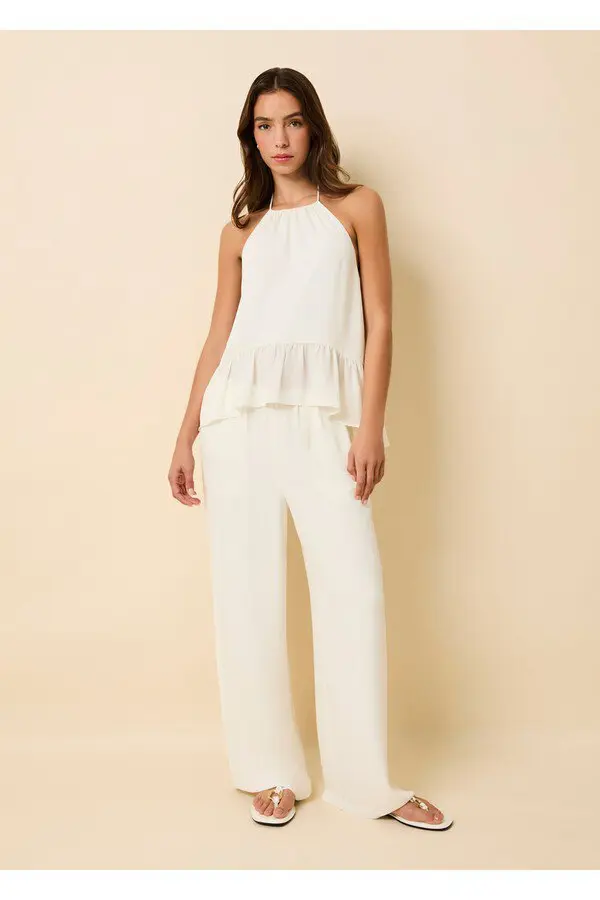 Solid & Striped Monaco Drape Pant - White