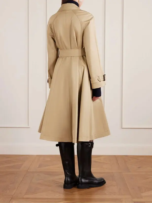 Burberry Ellingham Belted Cotton-gabardine Trench Coat