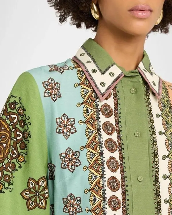 ALEMAIS Contina Mini Shirtdress - Multi