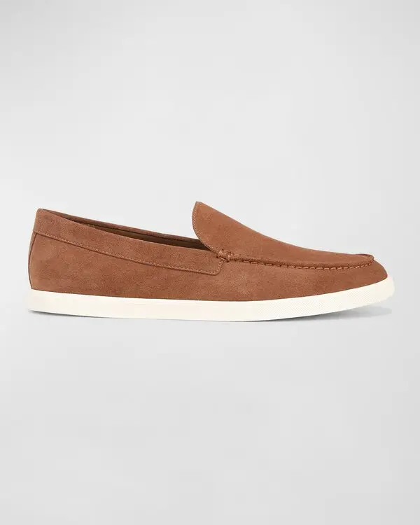 Vince Suede Slip-on Loafers - Coriander Brown