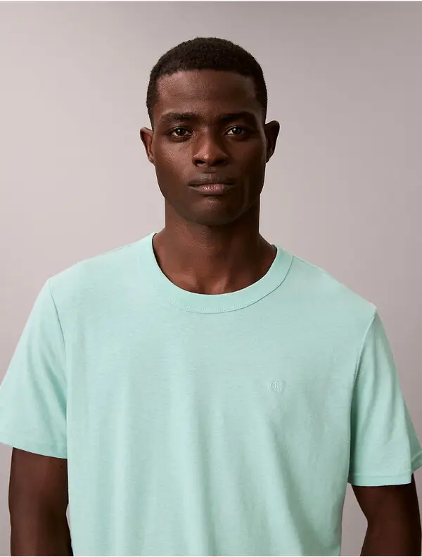 Calvin Klein Cotton Blend Jersey Relaxed T-shirt - Ocean Wave