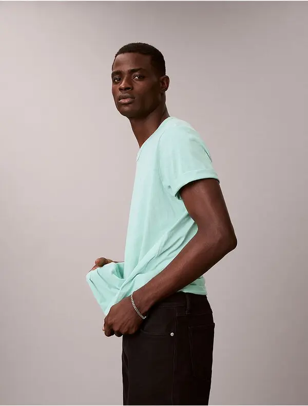 Calvin Klein Cotton Blend Jersey Relaxed T-shirt - Ocean Wave