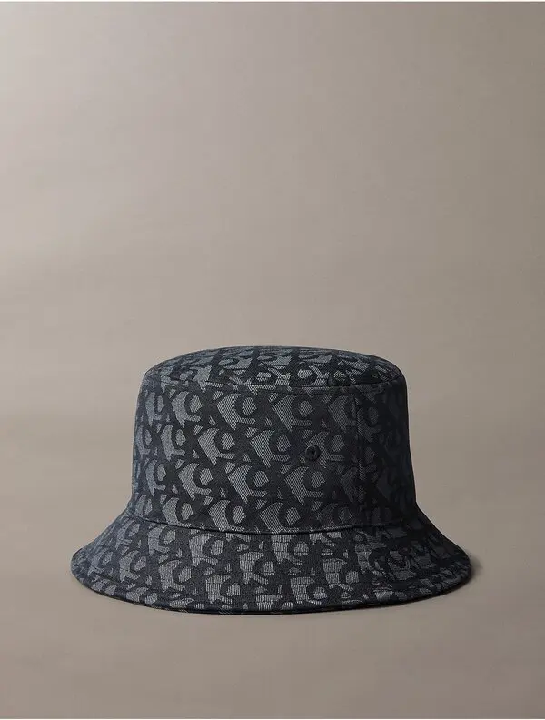 Calvin Klein Jacquard Bucket Hat - Black