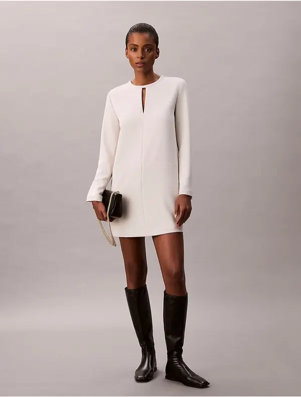 Calvin Klein Crepe Tailored Mini Dress