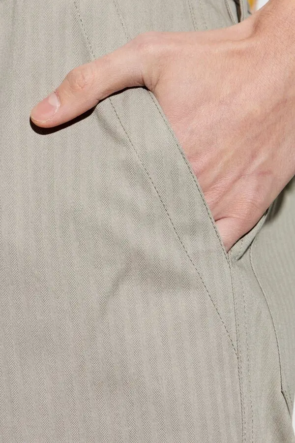 Eleventy Herringbone Pattern Trousers