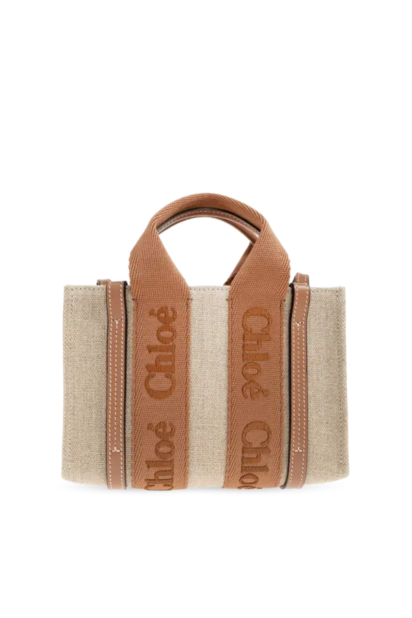Chloé Woody Mini Handbag - Beige