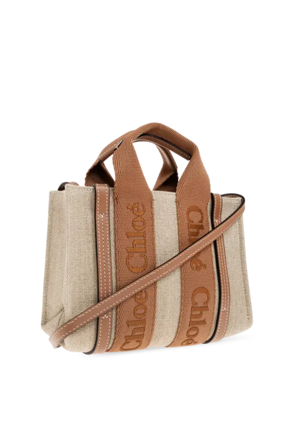 Chloé Woody Mini Handbag - Beige