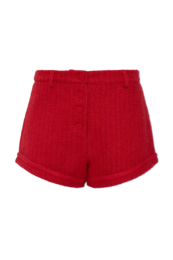 Posse Jacqueline Tweed Shorts - Red