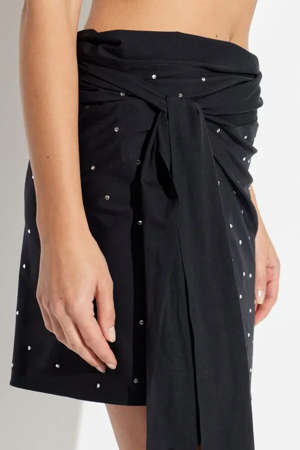 Hunza G Pareo With Swarovski Crystals - Black