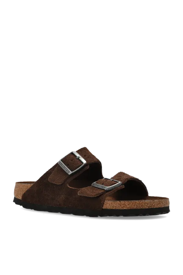 BIRKENSTOCK Arizona Bs Suede Slides - Brown