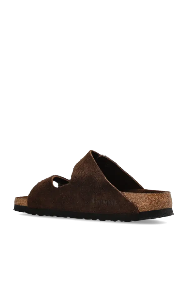 BIRKENSTOCK Arizona Bs Suede Slides - Brown