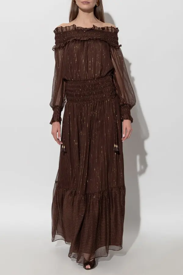 SELF-PORTRAIT Lurex Thread Dress