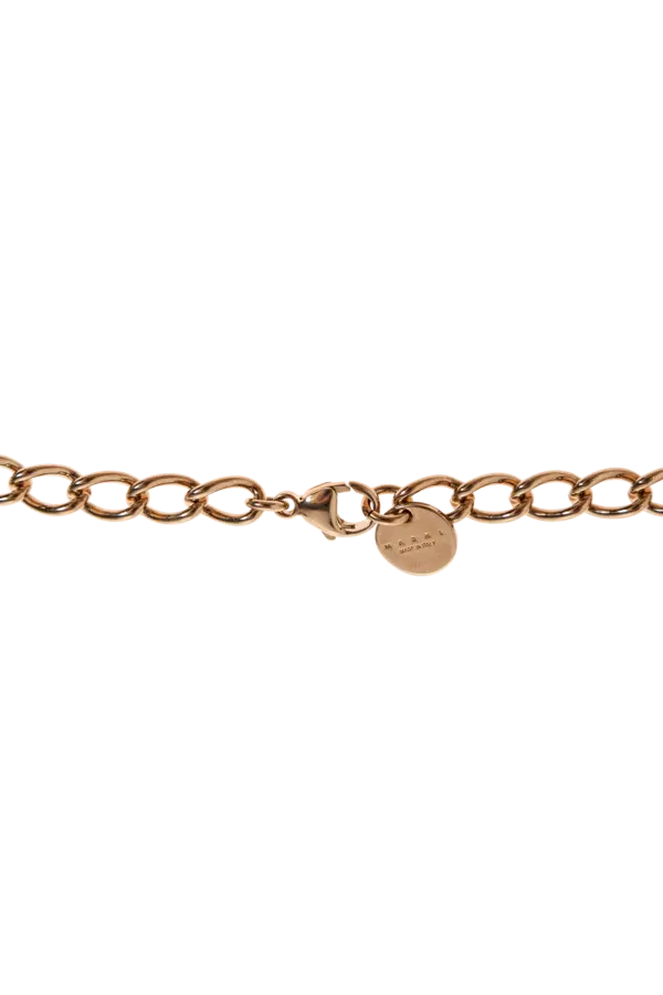 Marni Short Necklace With Crystals And Pearls