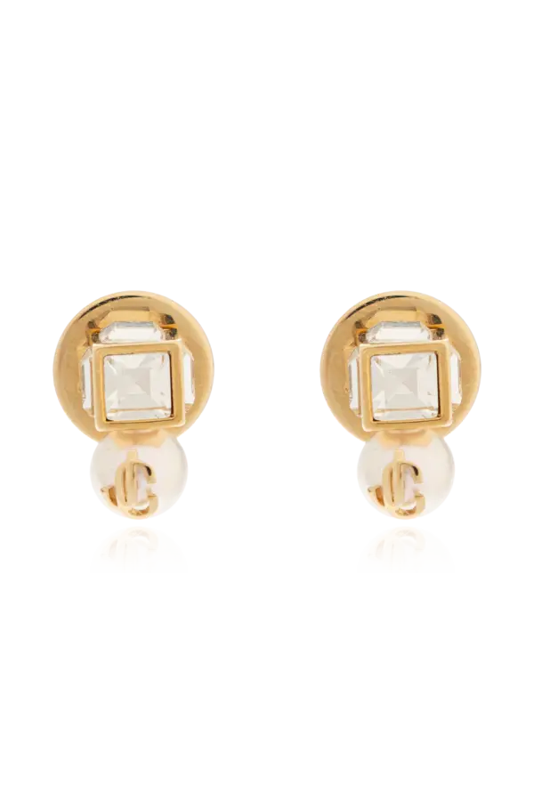 JIMMY CHOO Pearl Earrings - Gold