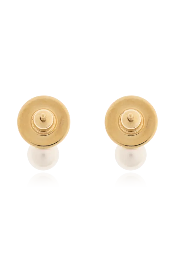 JIMMY CHOO Pearl Earrings - Gold