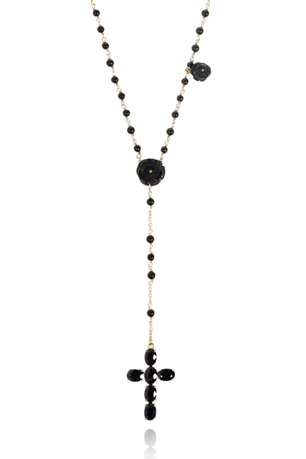 Dolce & Gabbana Necklace With Gemstones - Black