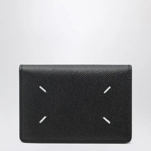 MAISON MARGIELA Leather Credit Card Holder - Black