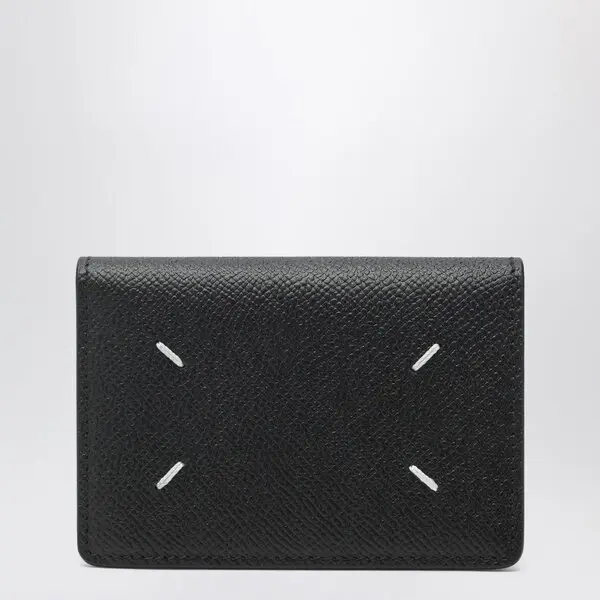 MAISON MARGIELA Leather Credit Card Holder - Black