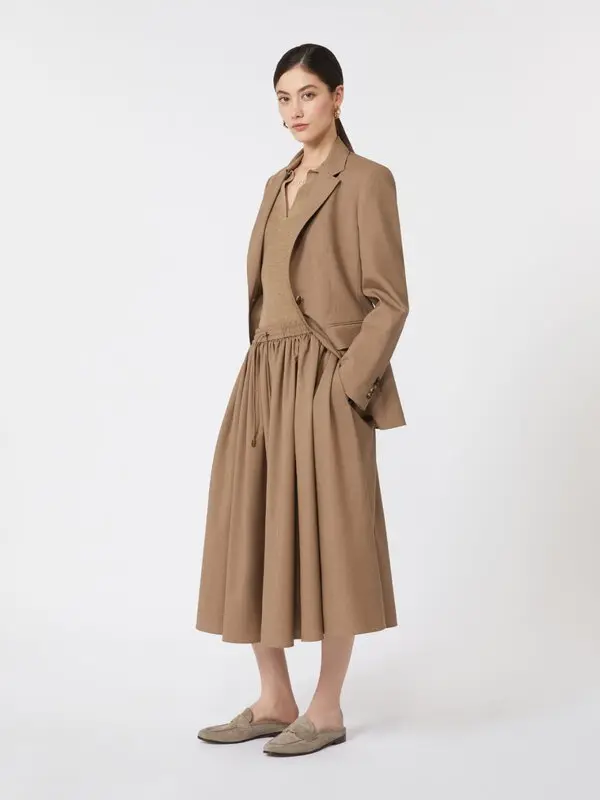 Max Mara Single-breasted Wool Blazer - Hazelnut Brown