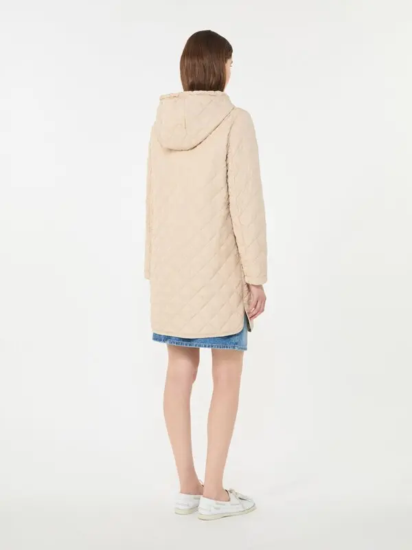 Max Mara Water-repellent Quilted Padded Parka - Sand