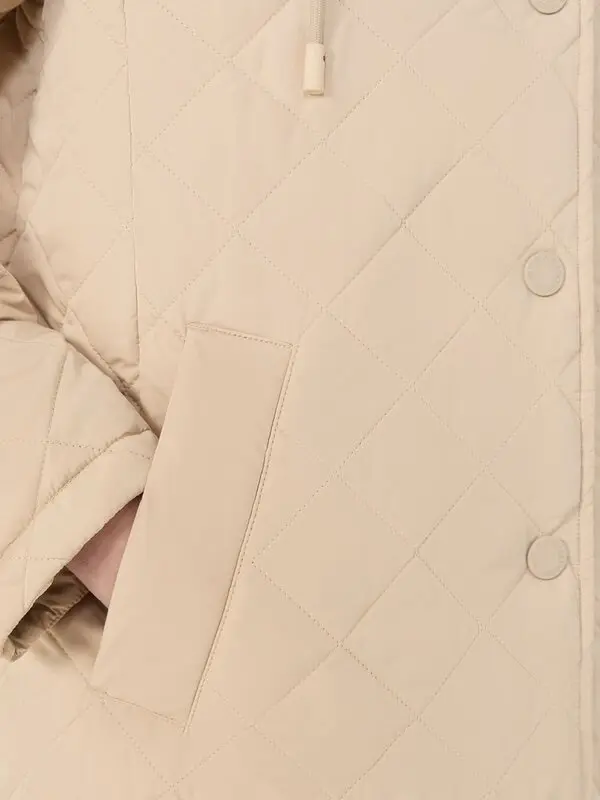 Max Mara Water-repellent Quilted Padded Parka - Sand
