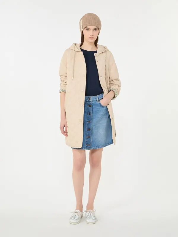 Max Mara Water-repellent Quilted Padded Parka - Sand