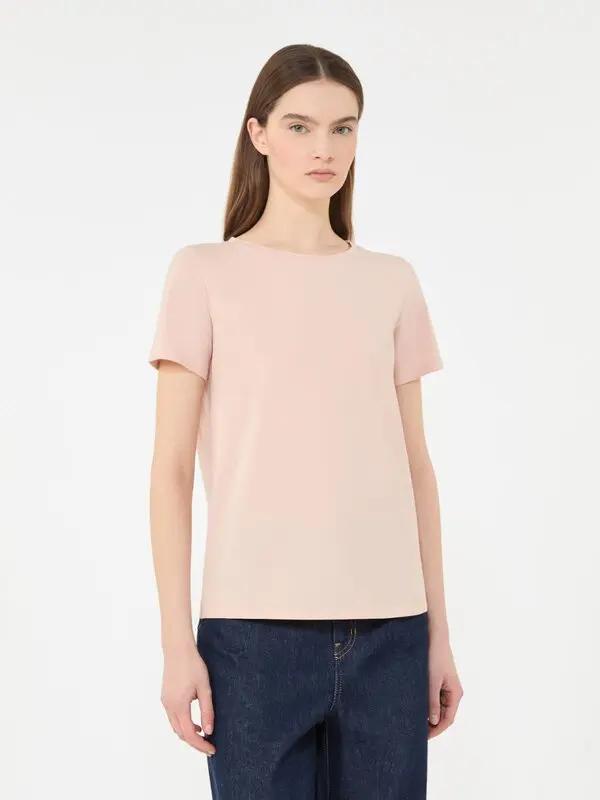 Max Mara Basic Cotton Jersey T-shirt - Pink