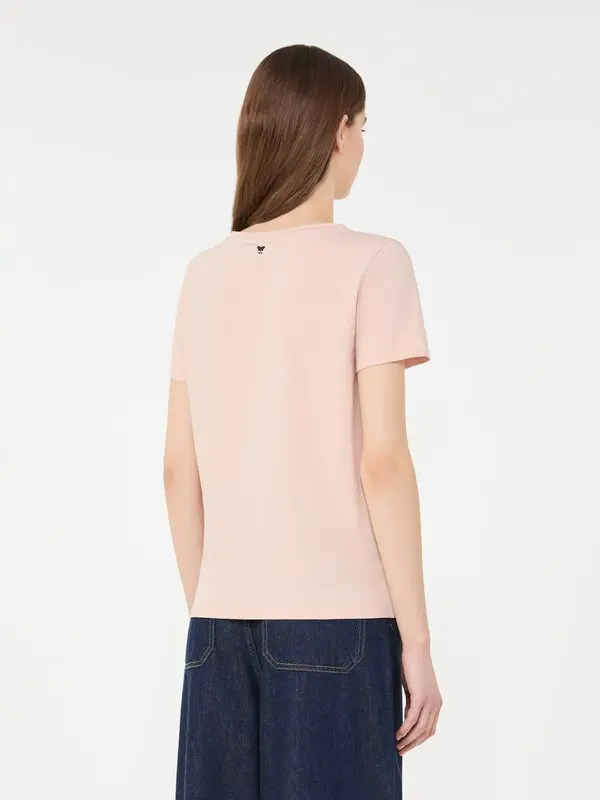 Max Mara Basic Cotton Jersey T-shirt - Pink