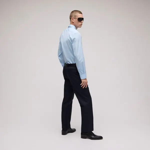 Gucci Cotton Twill Pant With Web Detail