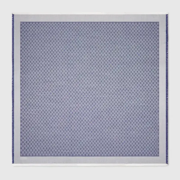 Gucci Gg Silk Wool Shawl - Multicolor