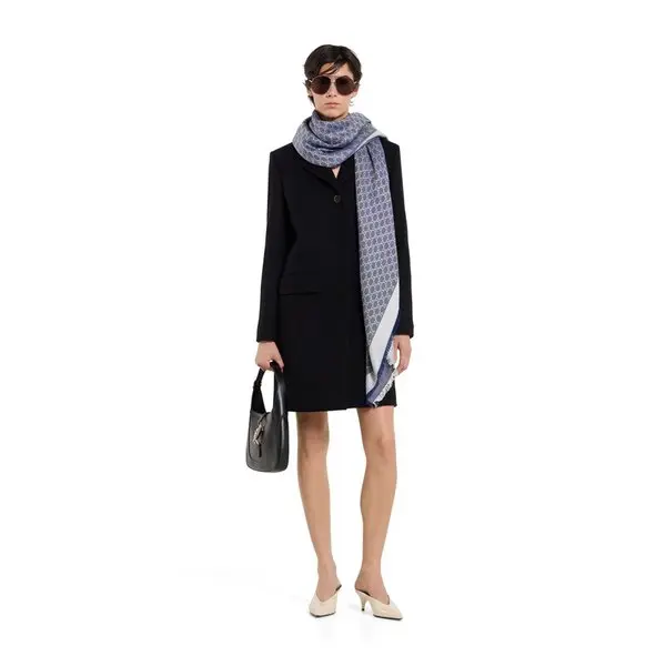 Gucci Gg Silk Wool Shawl - Multicolor