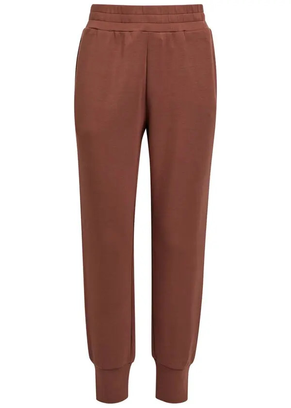 Varley The Slim Cuff 27.5 Stretch-jersey Sweatpants - Maroon