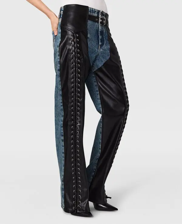 Stella McCartney Lace-up Chap Jeans